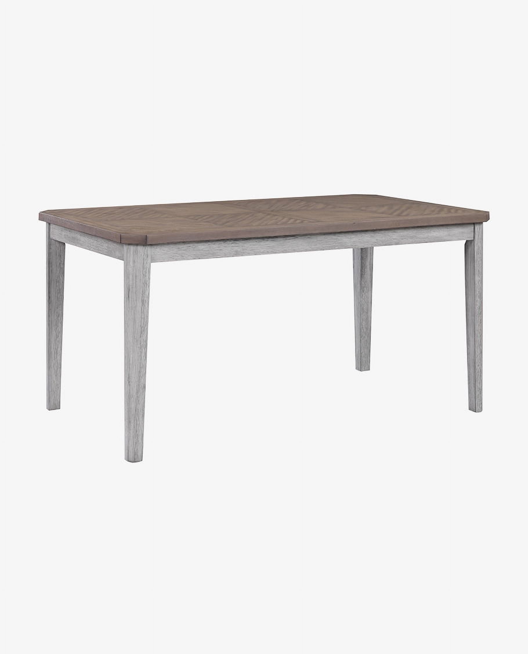 Duhome Dining Table Kitchen Table with Beautiful Wooden Grain Pattern ...