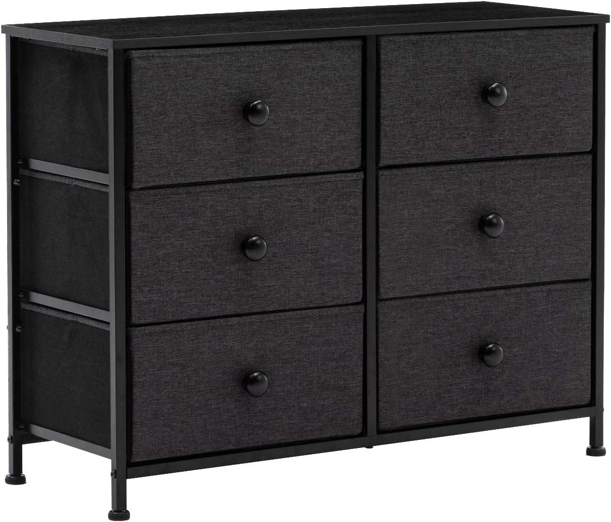 Duhome Dresser with 6 Drawers, Fabric Dresser for Bedroom Hallway ...