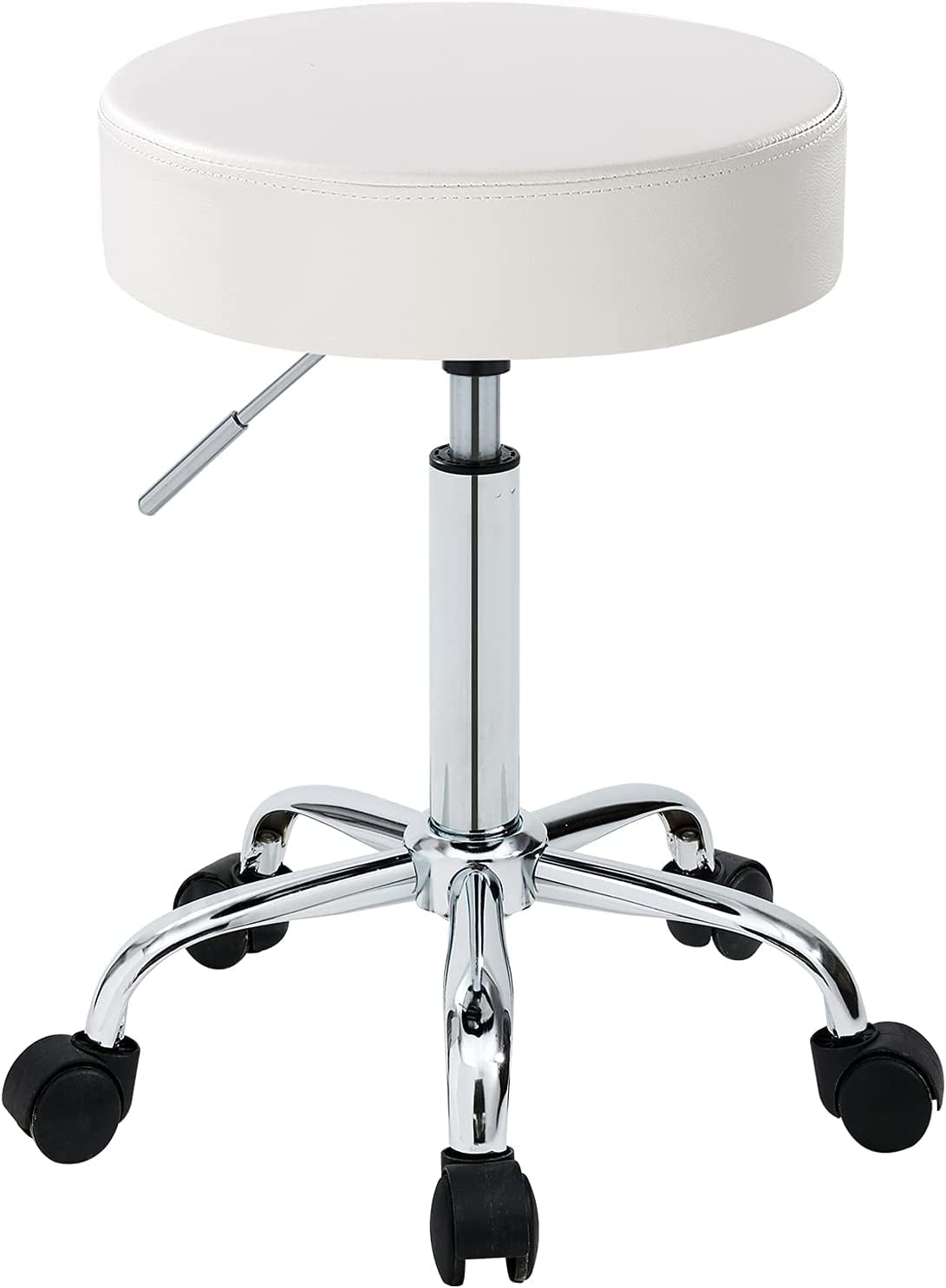 Duhome Medical Spa Adjustable Height Stool with Wheels, Faux Leather ...