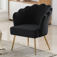 Duhome Comfy Contemporary Velvet Accent Chair, Gold Metal Legs, Glam ...
