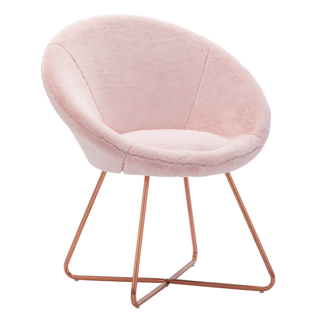 Duhome Faux Fur Accent Chairs Velvet Vanity Chair Makeup Chair for ...