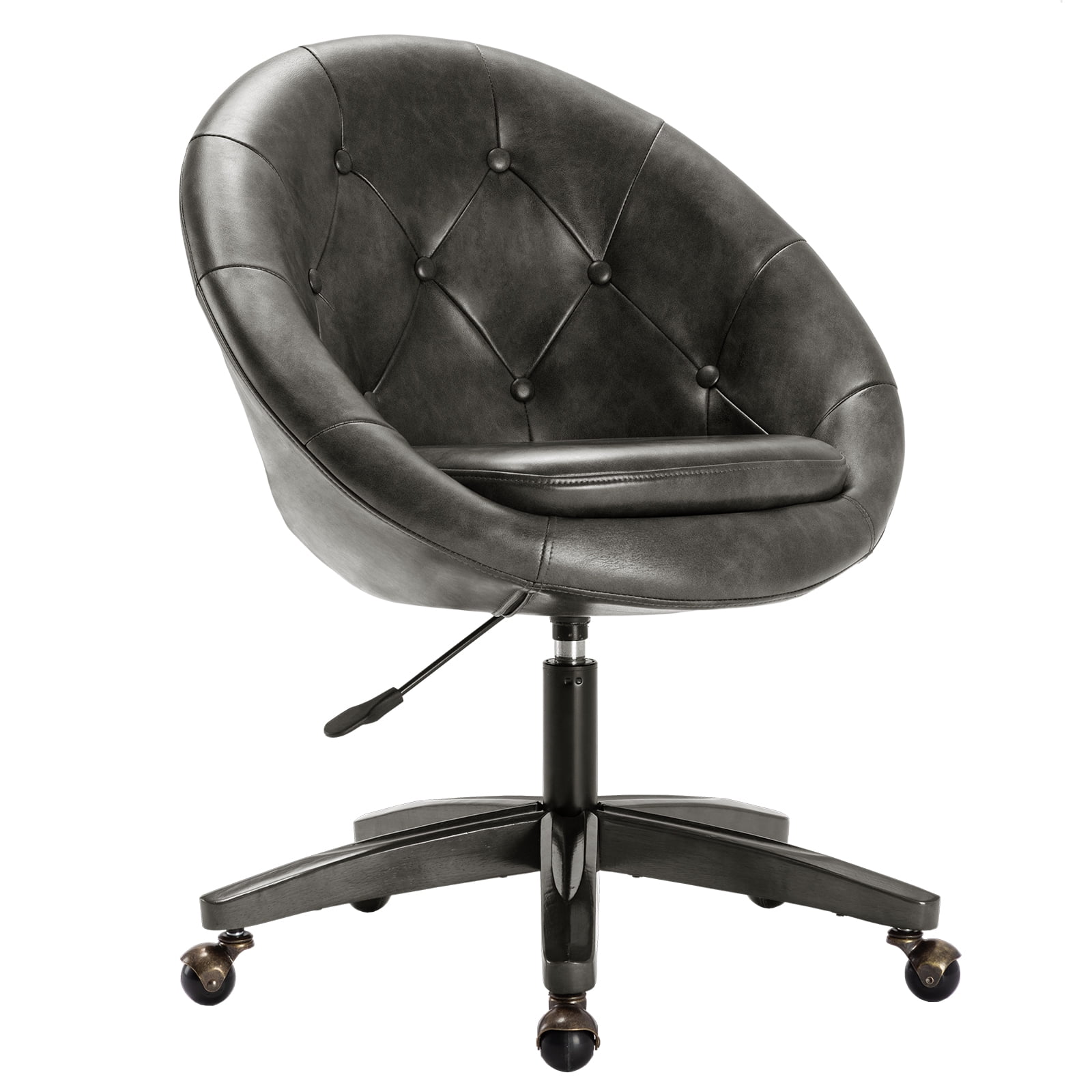 Duhome Home Office Chair Mid-century Modern Faux Leather Desk Chair for ...