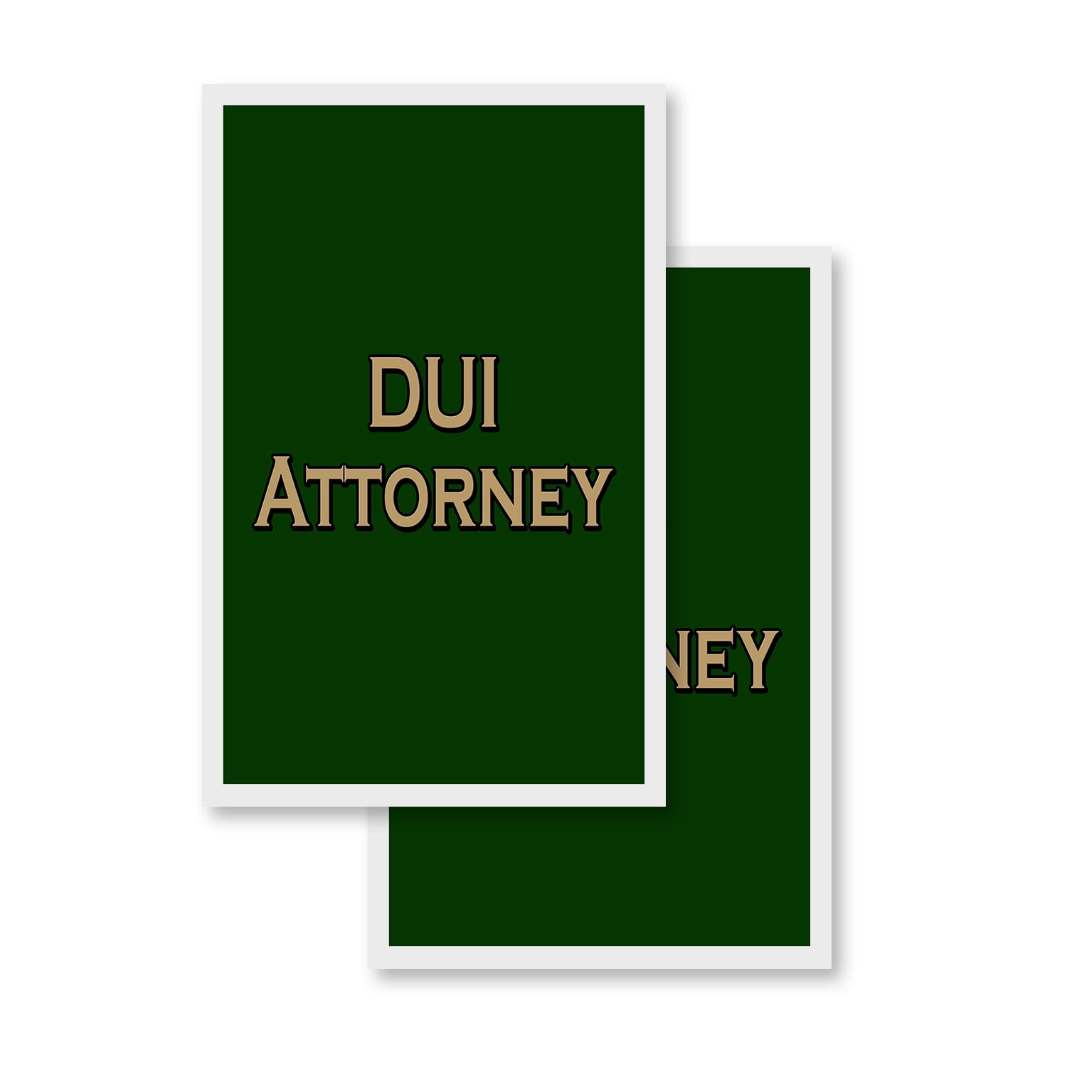 Dui Attorney (2-PACK) 24" x 36" Vinyl Decals | Sign Insert Peel & Stick ...