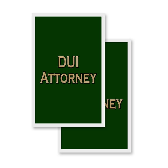 Dui Attorney (2-PACK) 24" x 36" Vinyl Decals | Sign Insert Peel & Stick ...