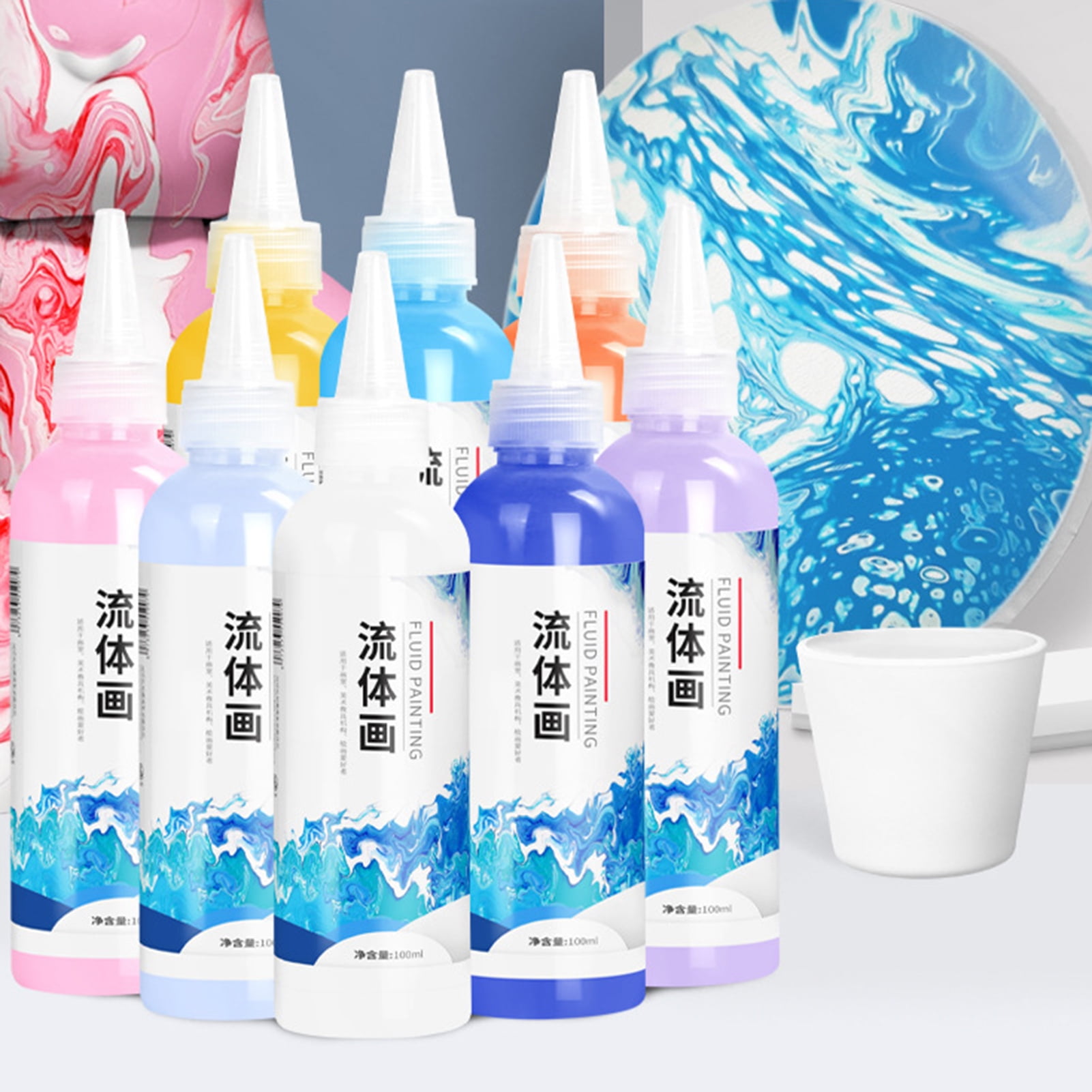 Duixinghas 100ML Liquid Pigment Bright Color Portable Multi-color ...