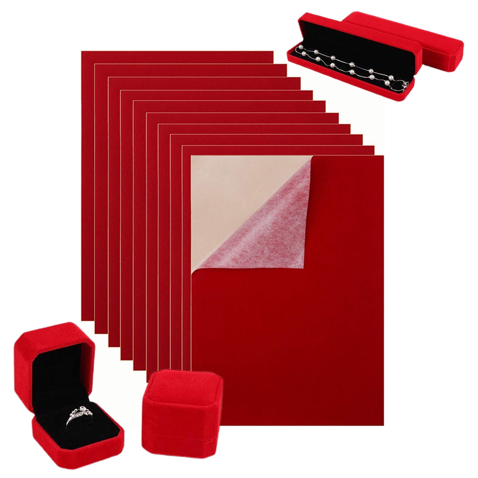 Duixinghas 10Pcs Felt Lining Cloth Self-adhesive Good Sticky Decorative ...