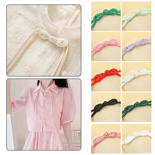 Duixinghas 2Pcs Cheongsam Button Elegant Soft Fabric Classical Long ...