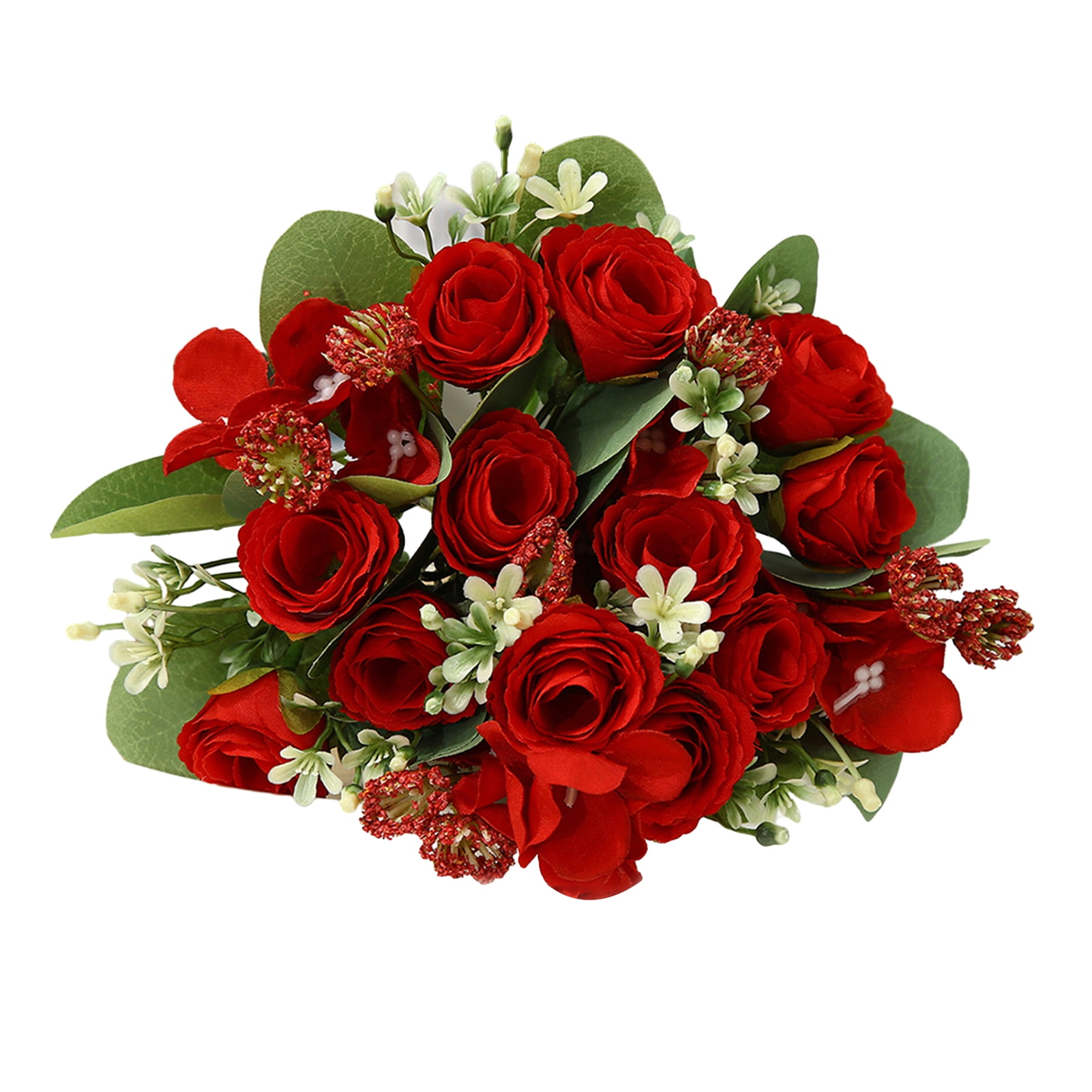 Duixinghas Artificial Rose Bouquet Artificial Rose Hydrangea Bouquet ...