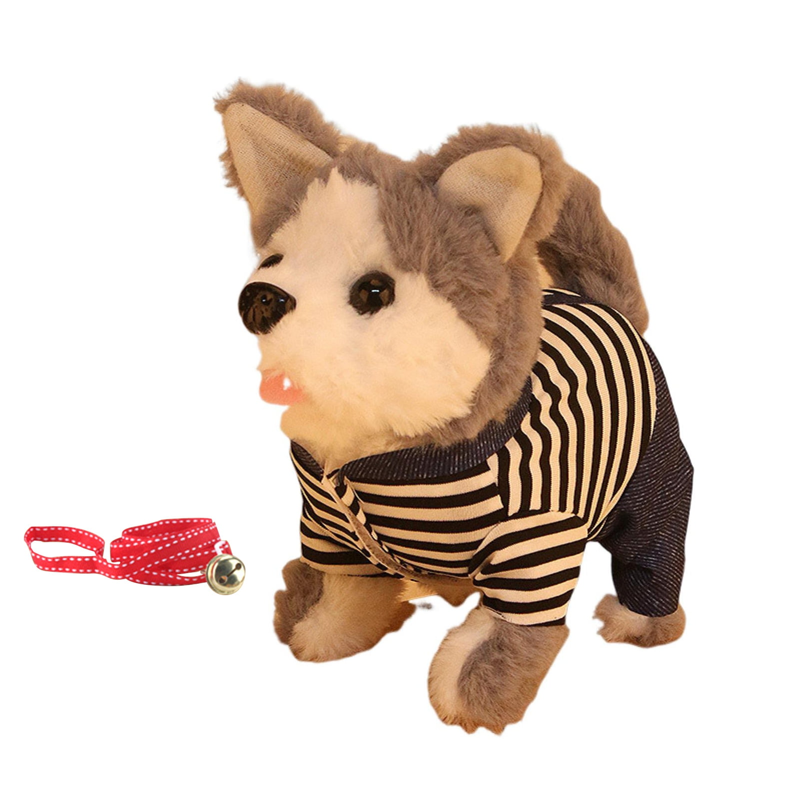 Duixinghas Electronic Plush Toy Puppy Walking Barking Tail Gift Battery ...