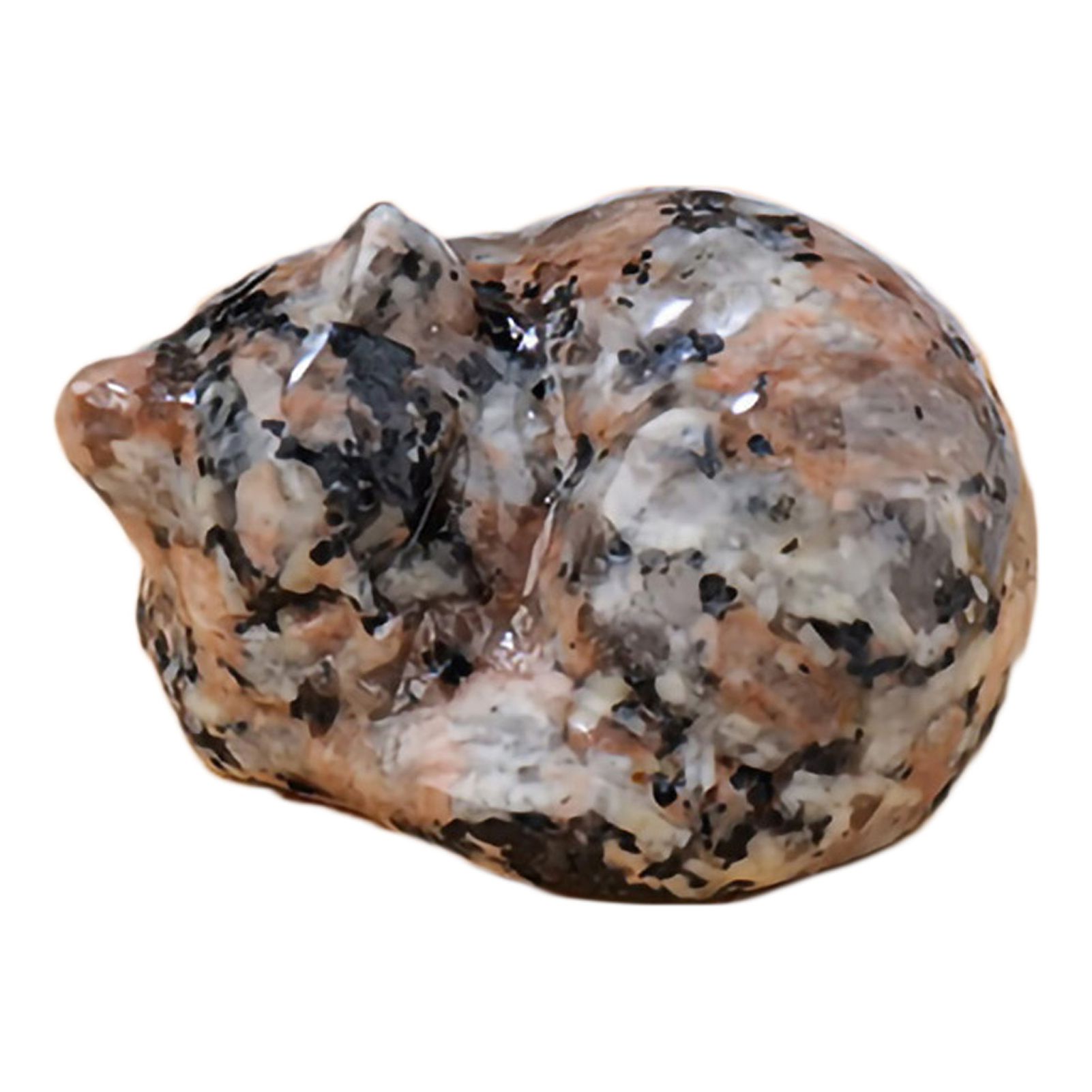 Duixinghas Fake Crystal Figurine Lucky Cat Decor Faux Crystal Healing ...