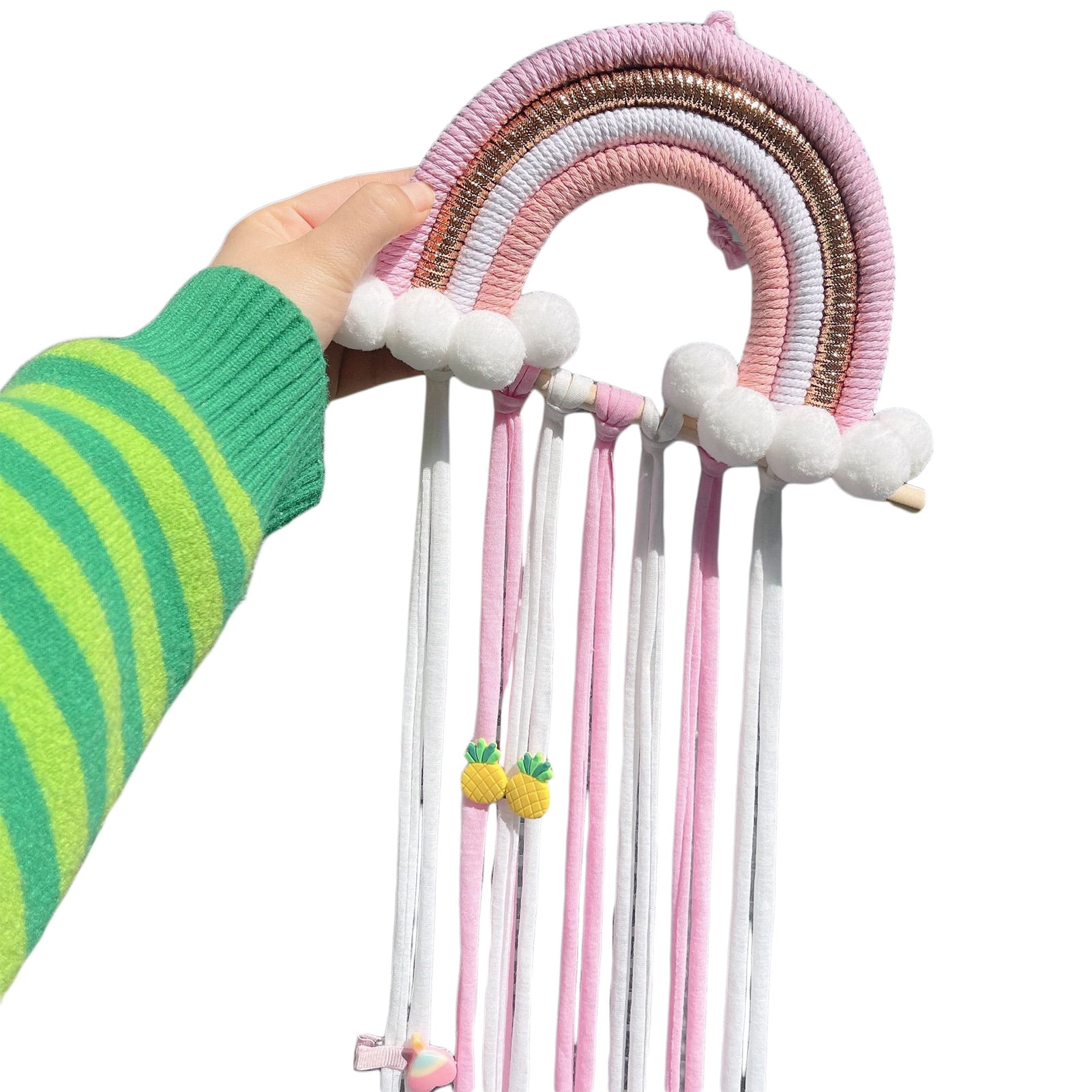 Duixinghas Hairpin Storage Strap Handmade Knitted Hair Clip Storage ...