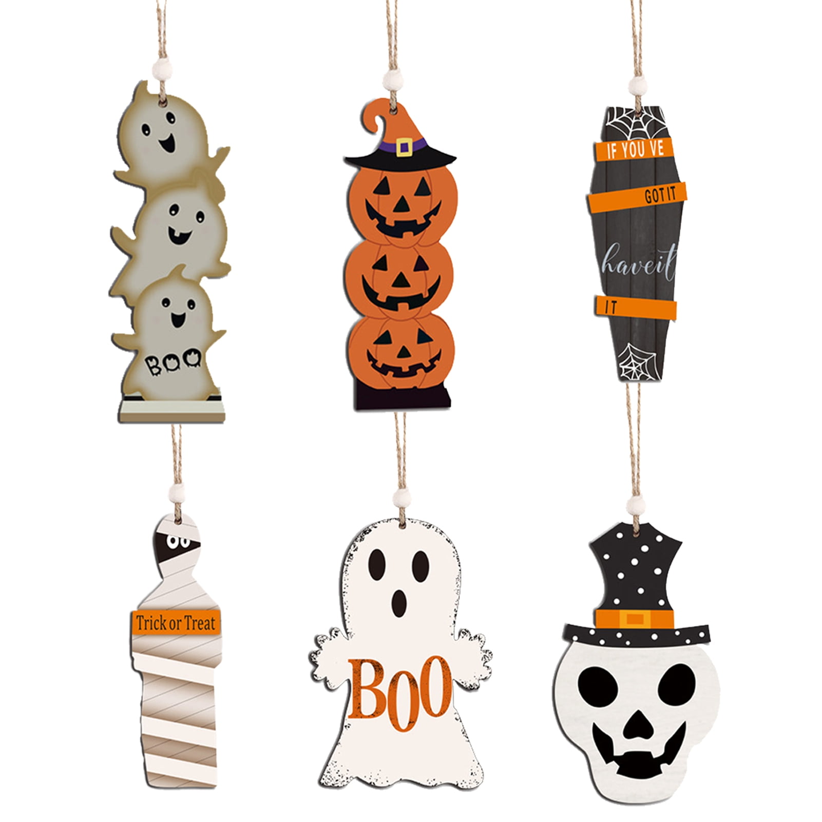 Duixinghas Halloween Decoration Spooky Skull Ghost Pendant Party Props ...