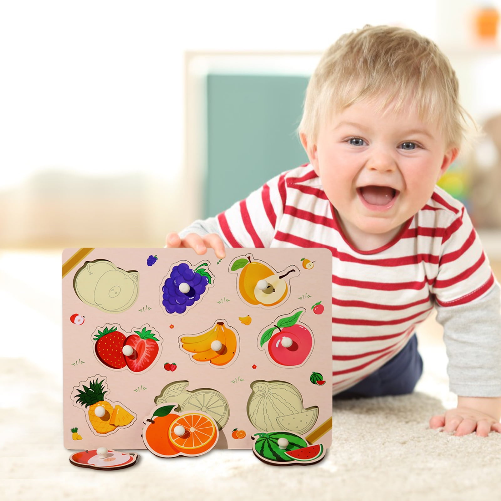 Duixinghas Interactive Wooden Puzzle Fun Sensory Development And Early ...