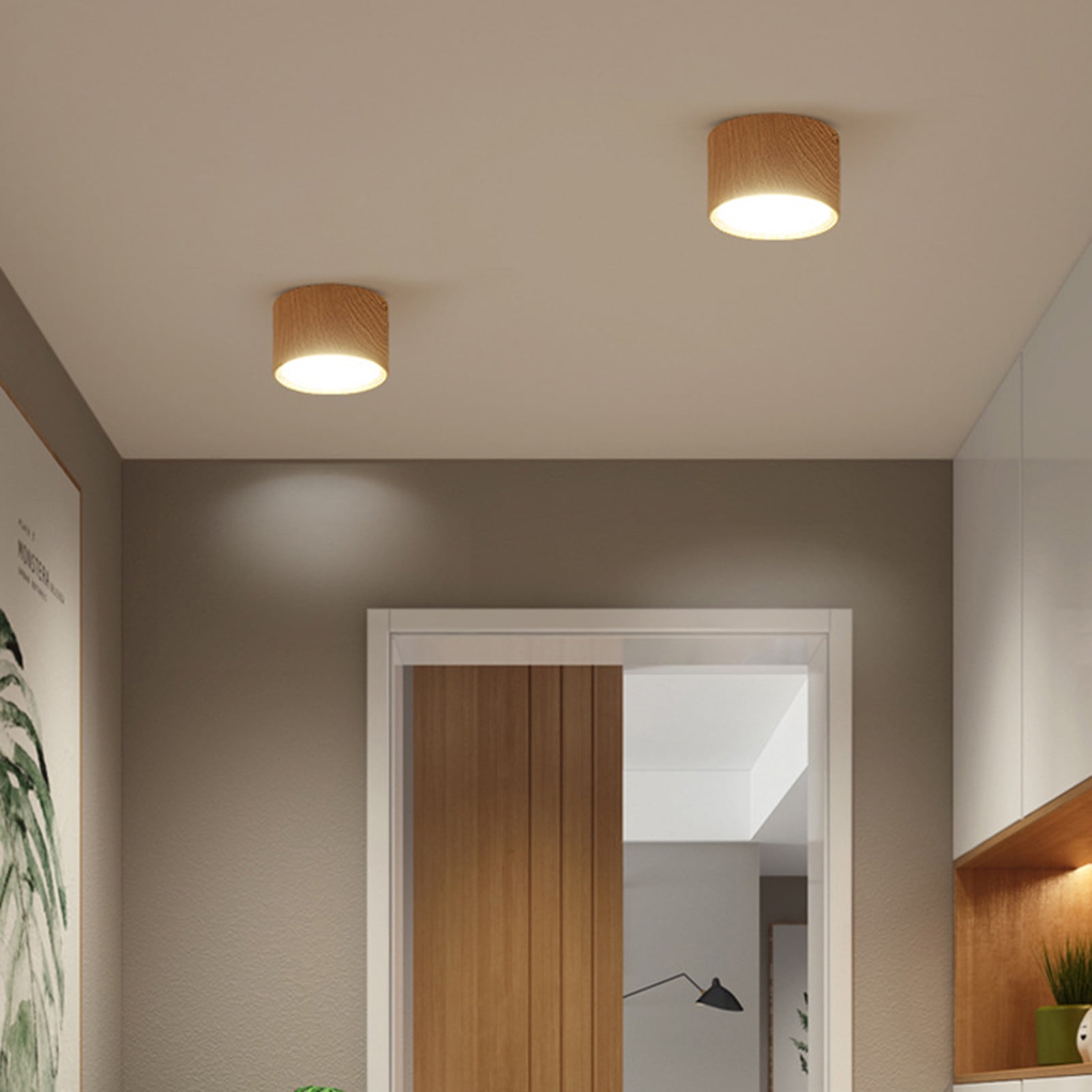 Duixinghas LED Downlight High Brightness Wood Grain Low-Power ...