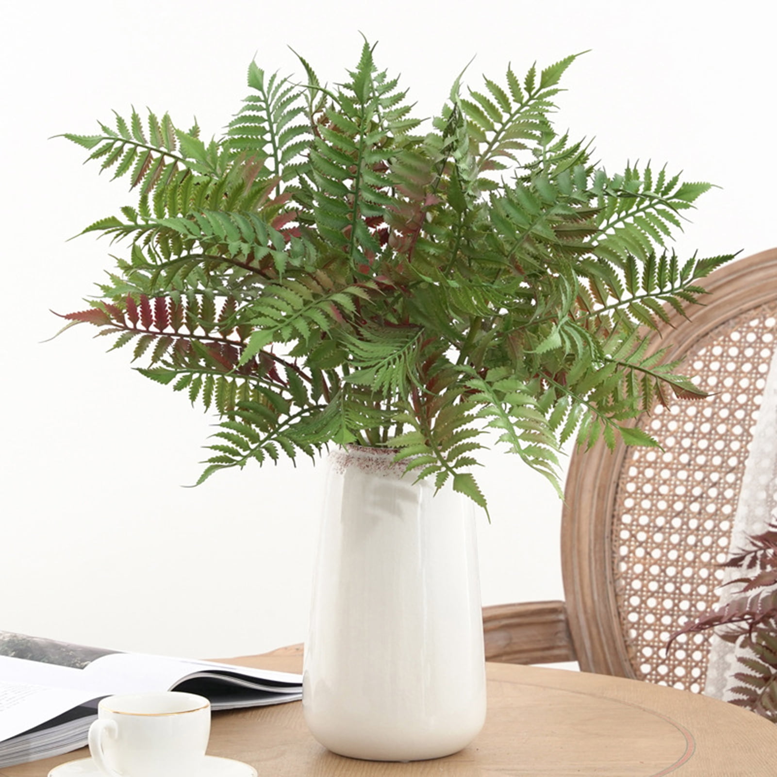 Duixinghas Nature-inspired Artificial Plants 5pcs Simulated Pteris Leaf ...