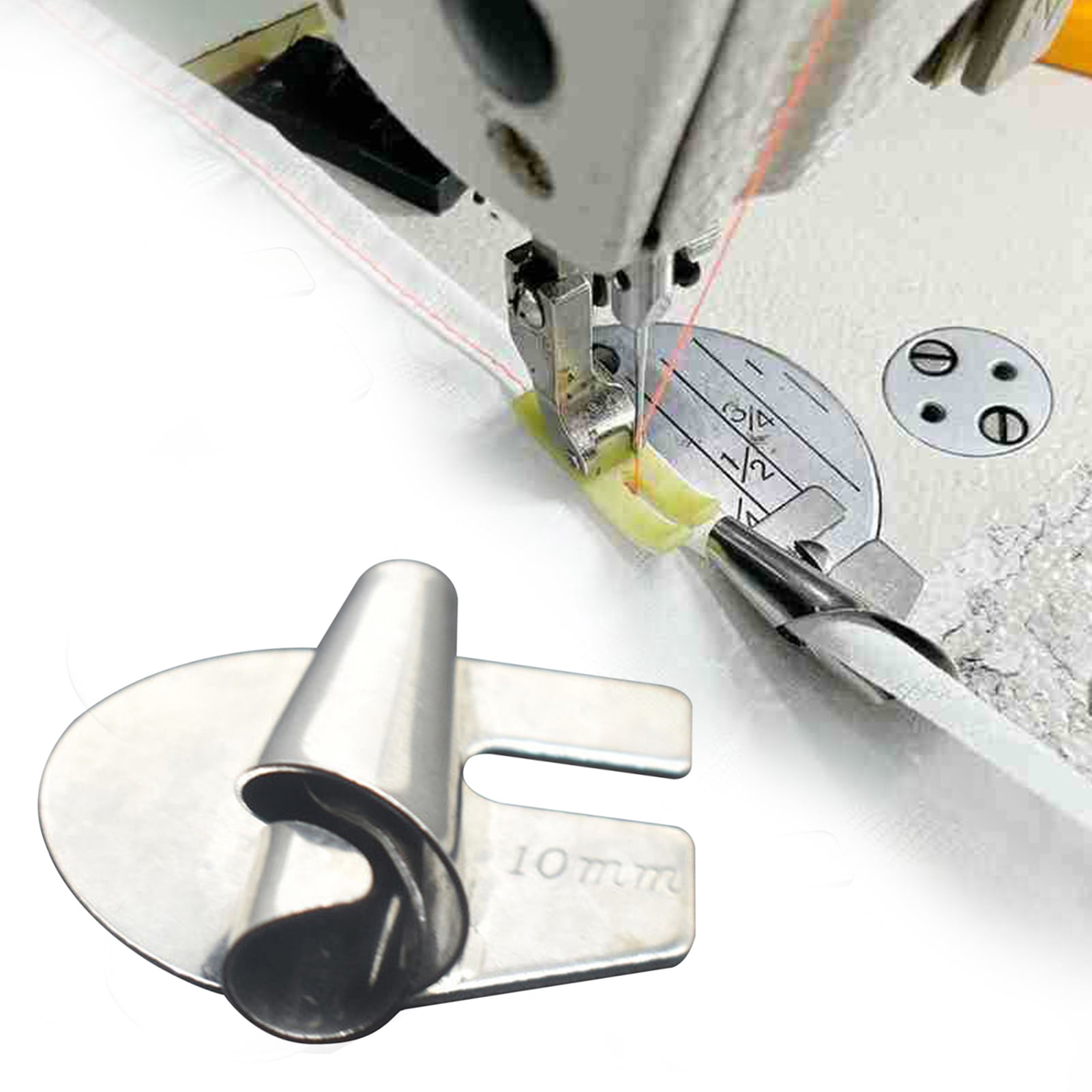 Duixinghas Sewing Rolled Hemmer Foot 3-10MM Heavy Duty Steel Industrial ...