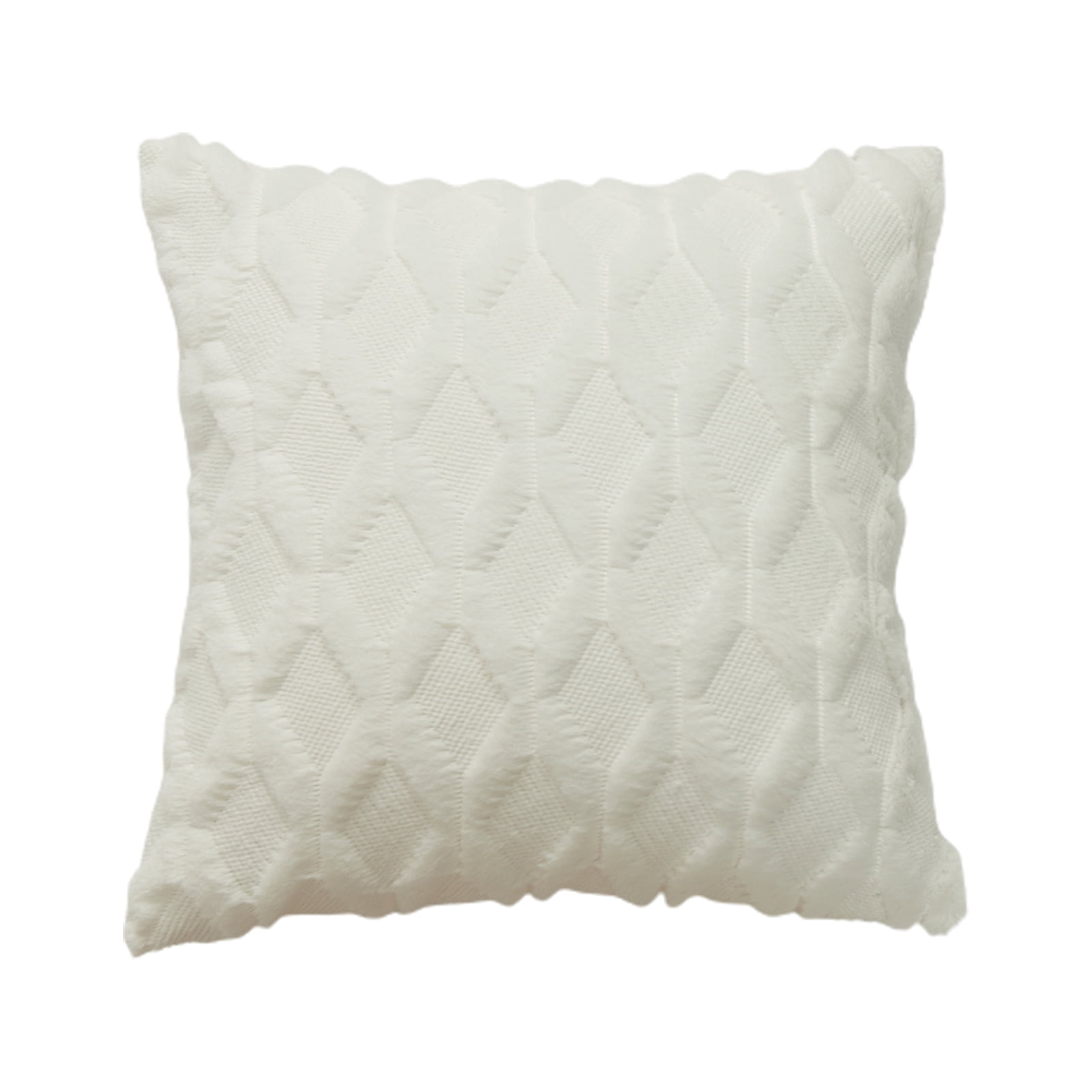 Duixinghas Throw Pillow Cover Geometric Tear Resistant Plush Solid ...
