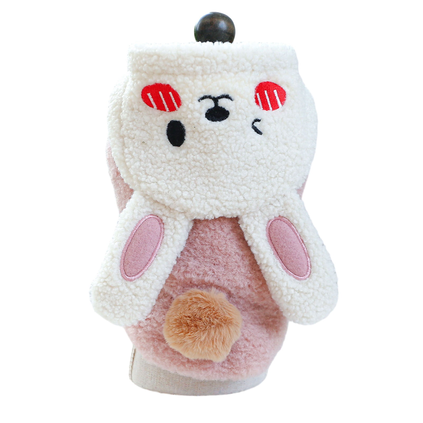 Duixinghas Travel Dog Costume Stay Warm Stylish with Cute Rabbit Ear ...