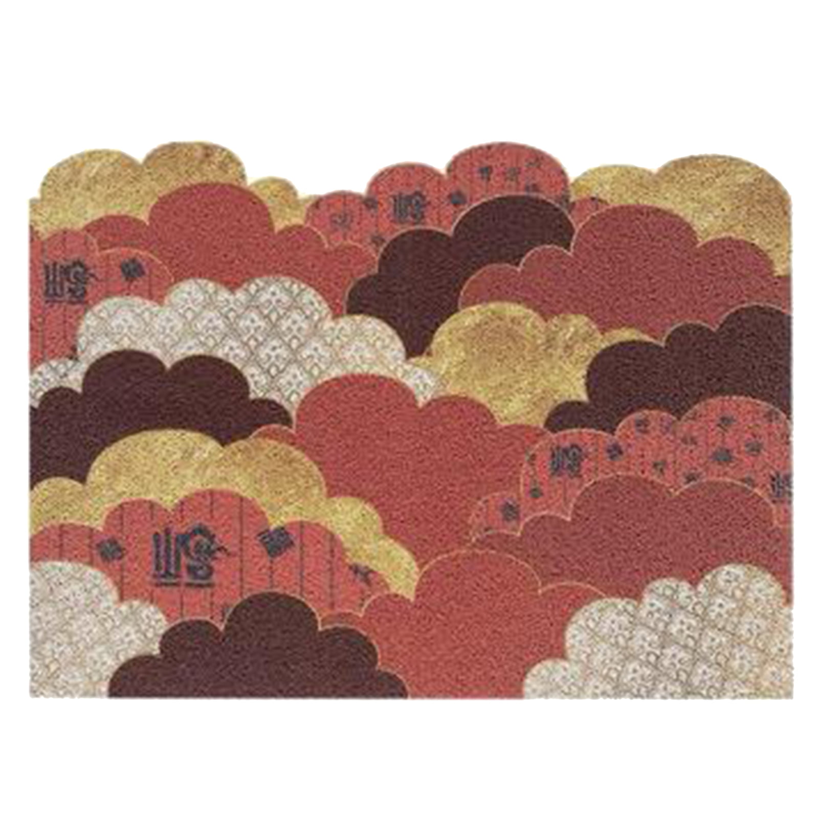 Duixinghas Water Absorption Mat Colorful Cloud Print Entry Door Mat ...