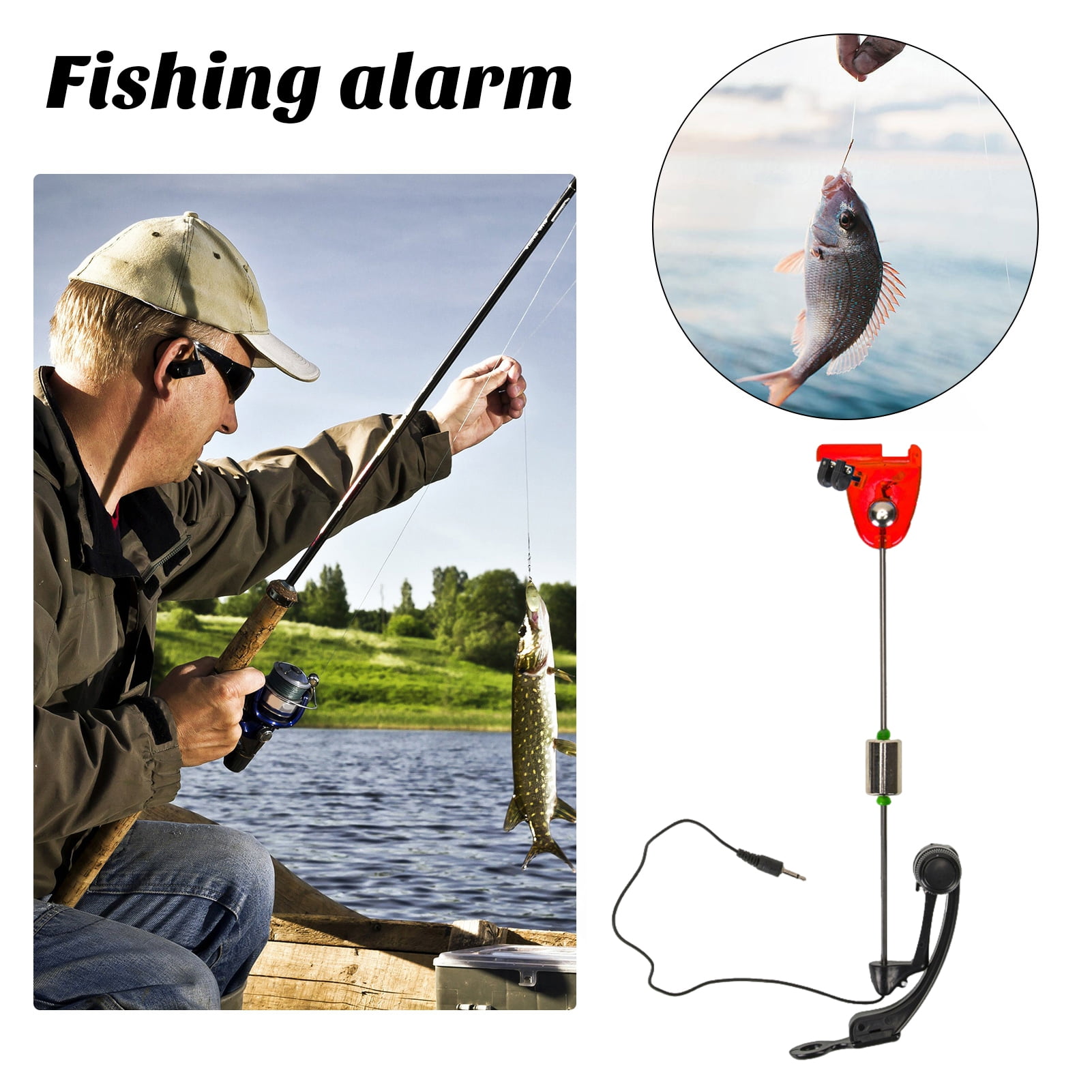 Dujiujun 1 Set Carp Fishing Swinger Stainless Steel Fish Bite Alarm ...