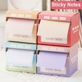 Dujiujun 256 Sheets/Box Roll Tape Sticky Notes Full Adhesive Pull Out ...