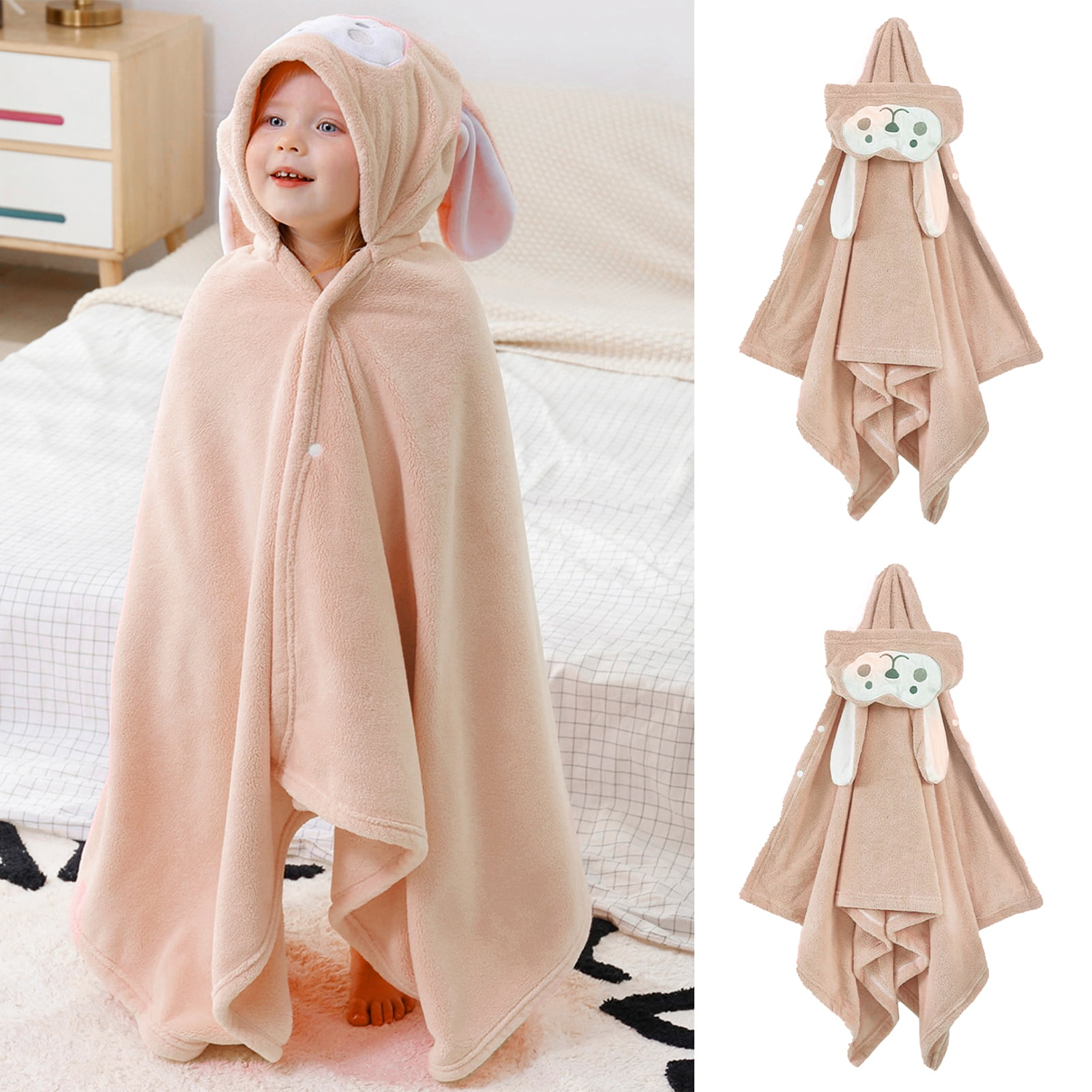 Dujiujun Baby Bath Towel Thick Great Water Absorption Hooded Cartoon ...