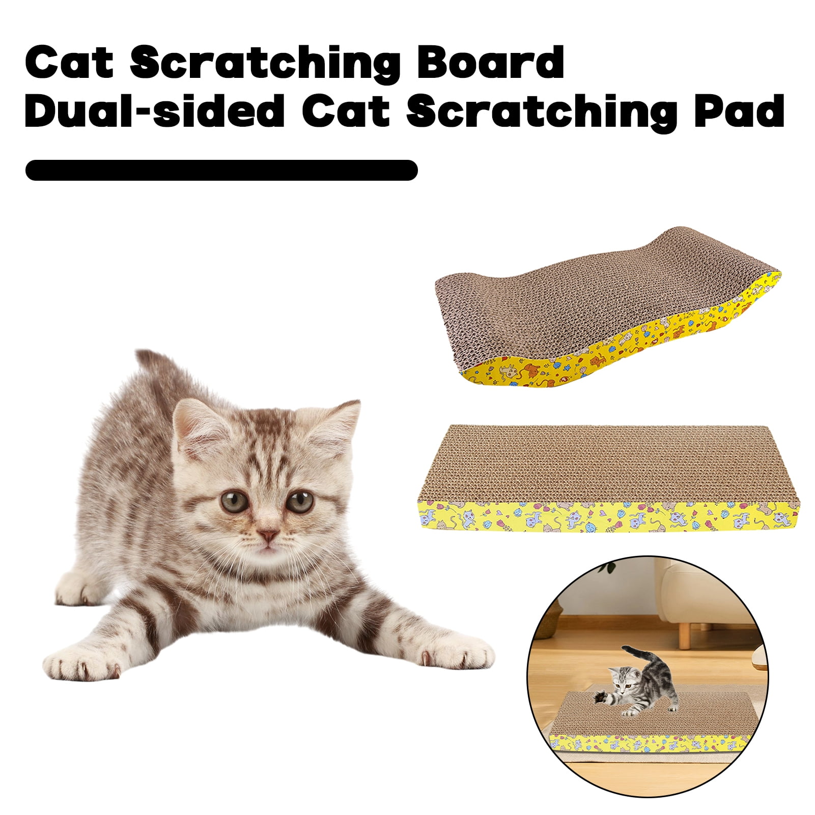 Dujiujun Cat Scratching Board Corrugated Paper Cat Scratcher Durable ...
