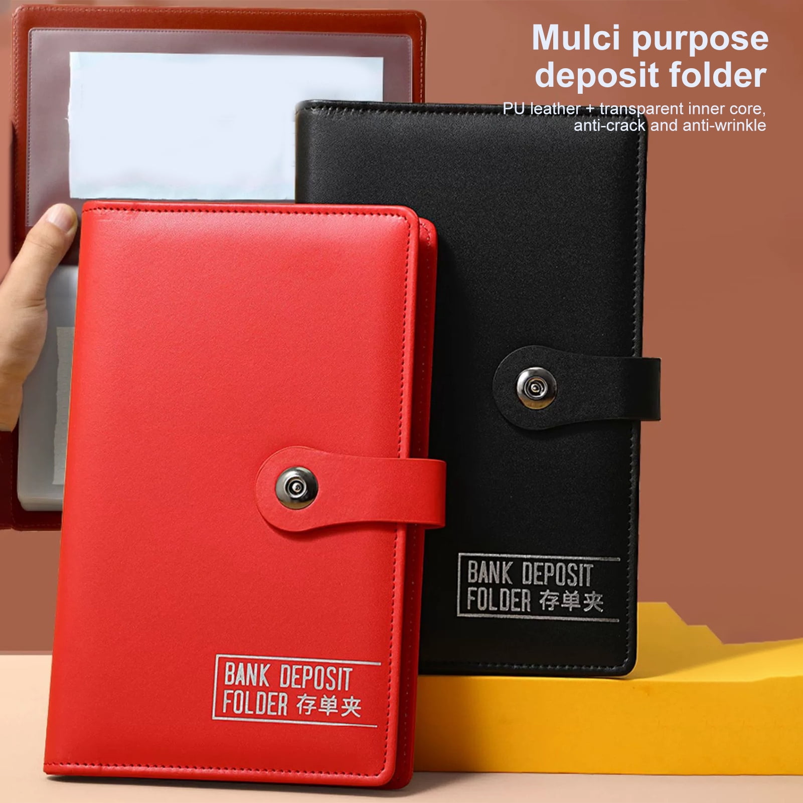 Dujiujun Deposit Receipt Organizer Small Accordion File Holder with ...