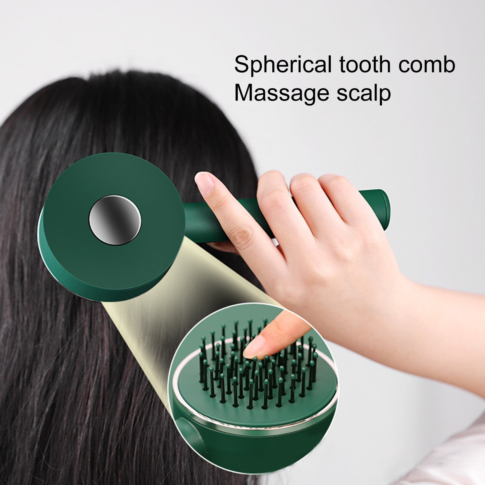 Dujiujun Hair Brush Soft Comb Teeth Protect Scalp Self Cleaning Anti ...