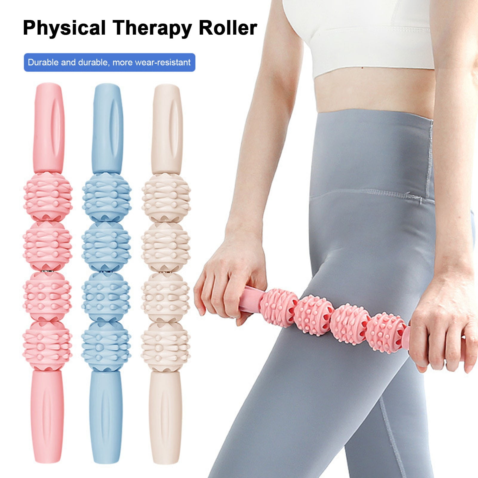 Dujiujun Massage Roller Muscle Sore Pain Relief Deep Tissue Relaxation ...
