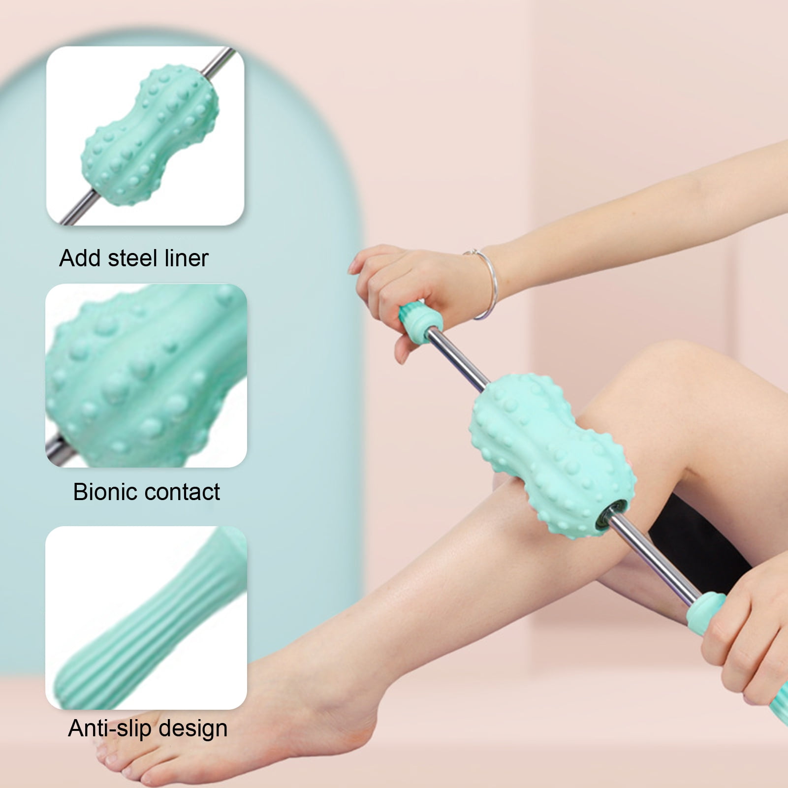 Dujiujun Massage Roller Muscle Sore Pain Relief Deep Tissue Relaxation ...