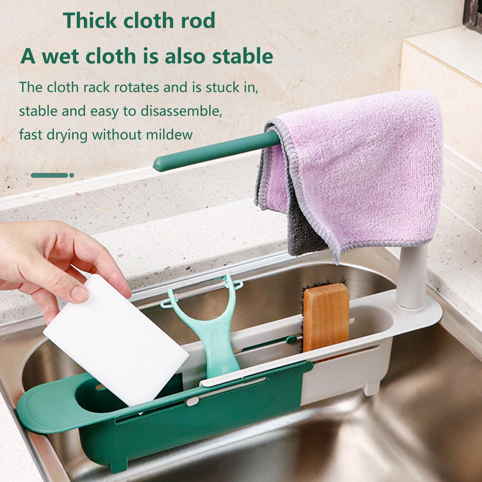 Dujiujun Organzier Holder Retractable Water-drainage Plastic Thick ...