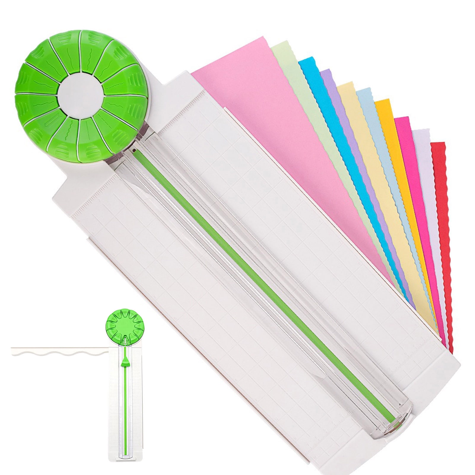 Dujiujun Paper Craft Edge Cutter 12-in-1 Multifunctional Scrapbooking ...