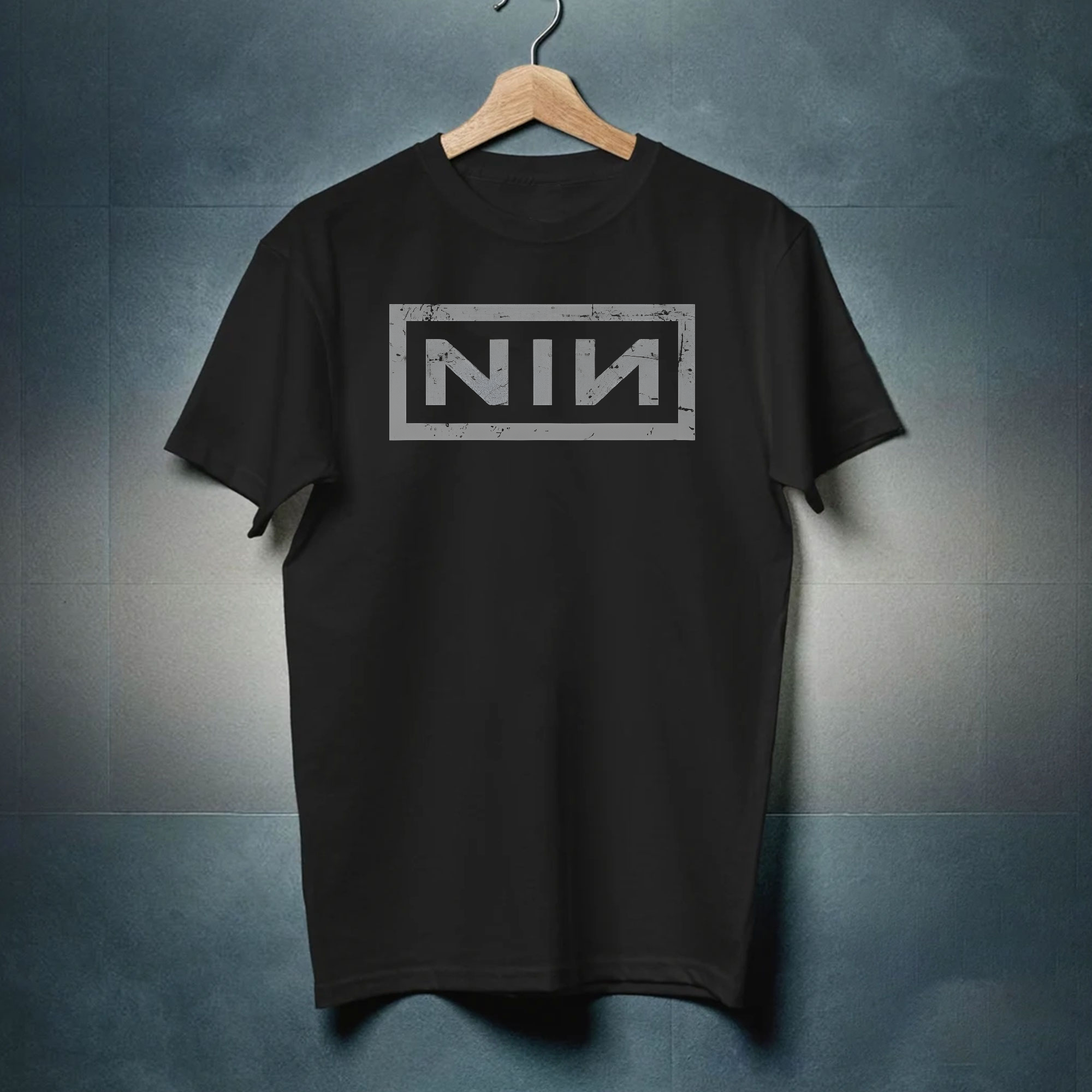 Duk Fats Nins Distressed In Static Silver Funny NIN Parody Retro ...