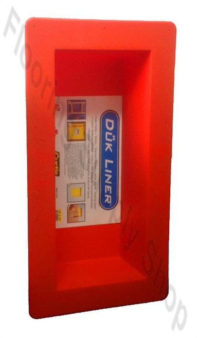Duk Liner Red Pre Made Rectangle Ready to Tile Soap Shampo Niche Recess ...