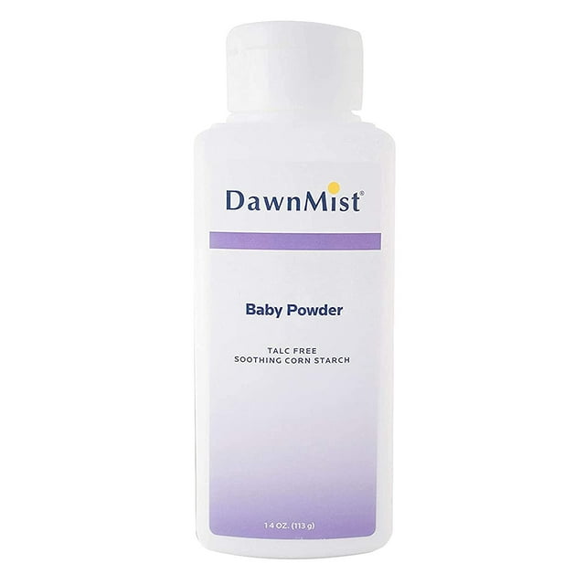 Dukal Baby Powder. 14 oz Organic Corn Starch Baby Powder. Talcum Free ...