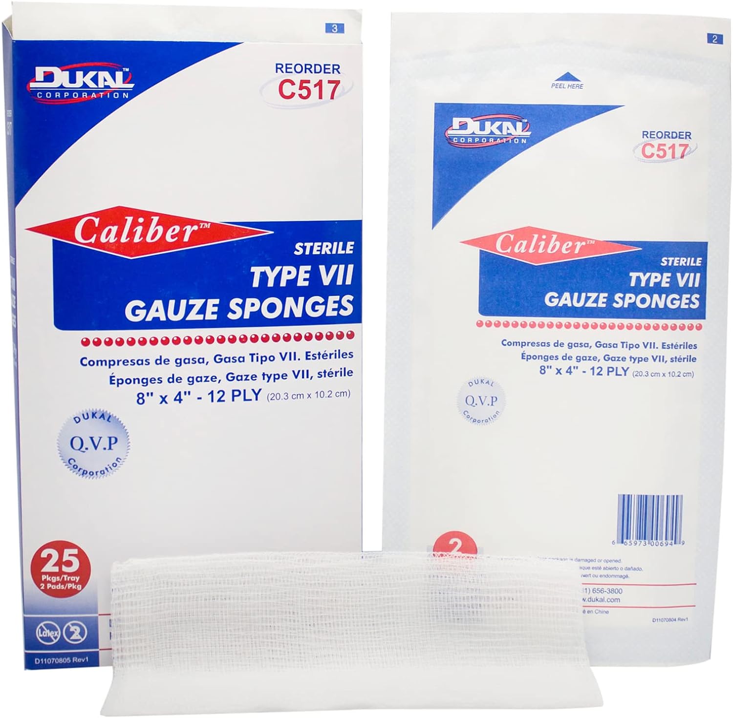 Drain Sponge Curity Gauze Sterile 4 X 4 Inch Square, 2 per Pack, Box of ...