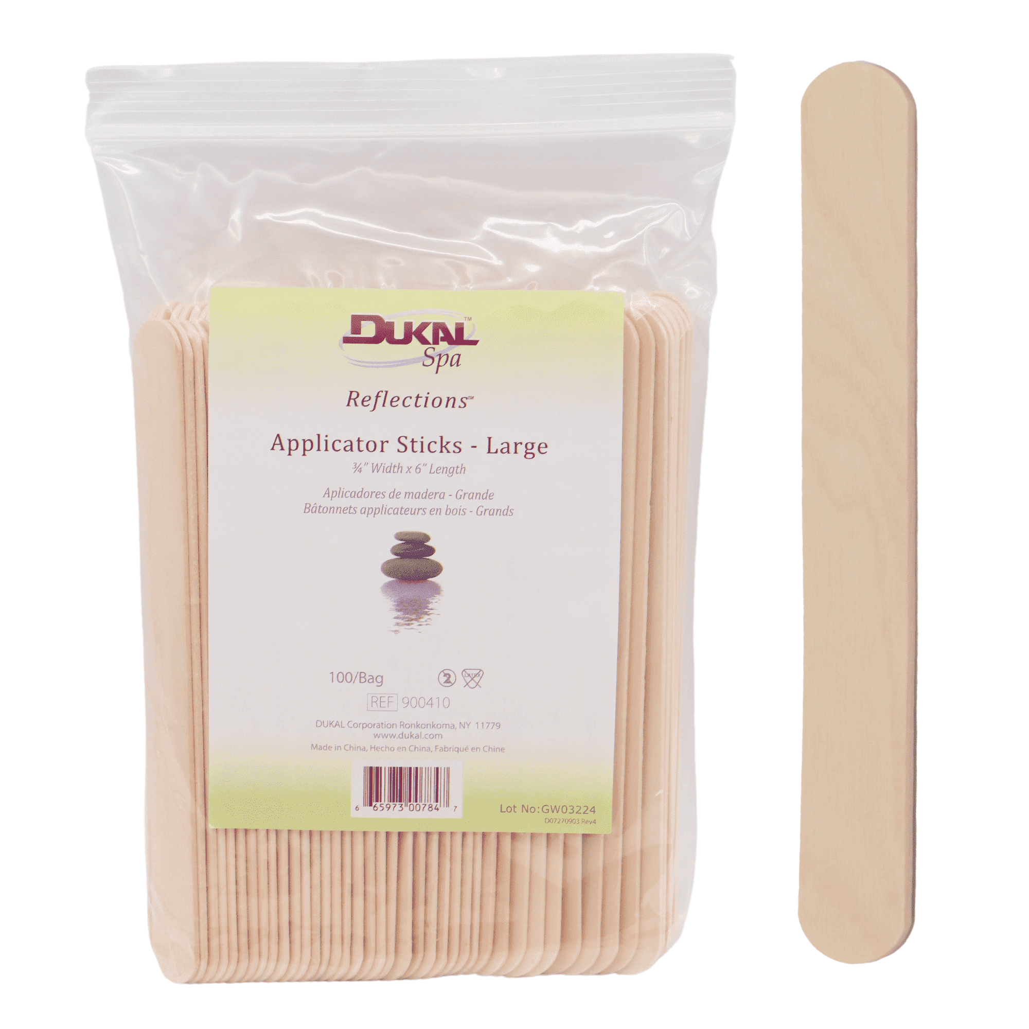 Dukal Reflections Large Wooden Wax Sticks - Body Hair Removal ...