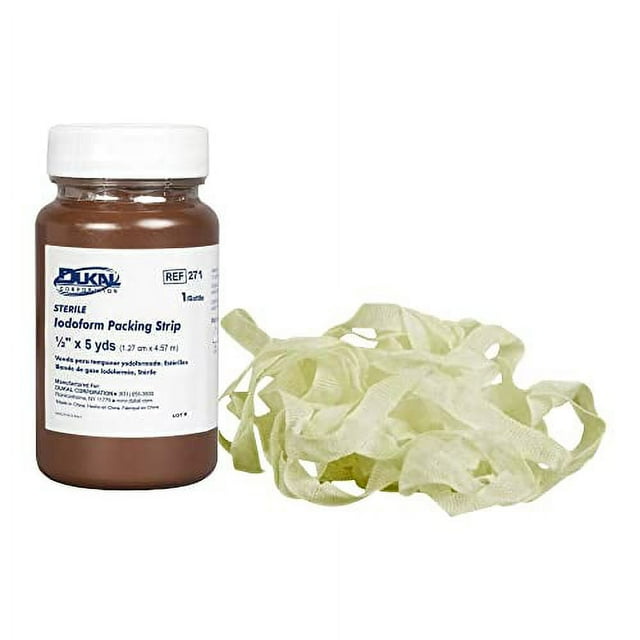 Dukal Wound Packing Strips Impregnated with Iodoform 1/2" x 5 Yards ...