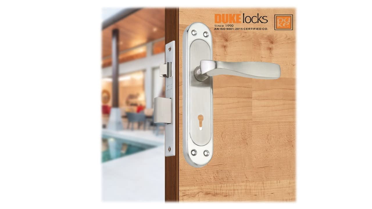 Duke 2 Tone Finish Mortise Lock Set 1001 SS 304 Grade with 2 Handles 3 ...