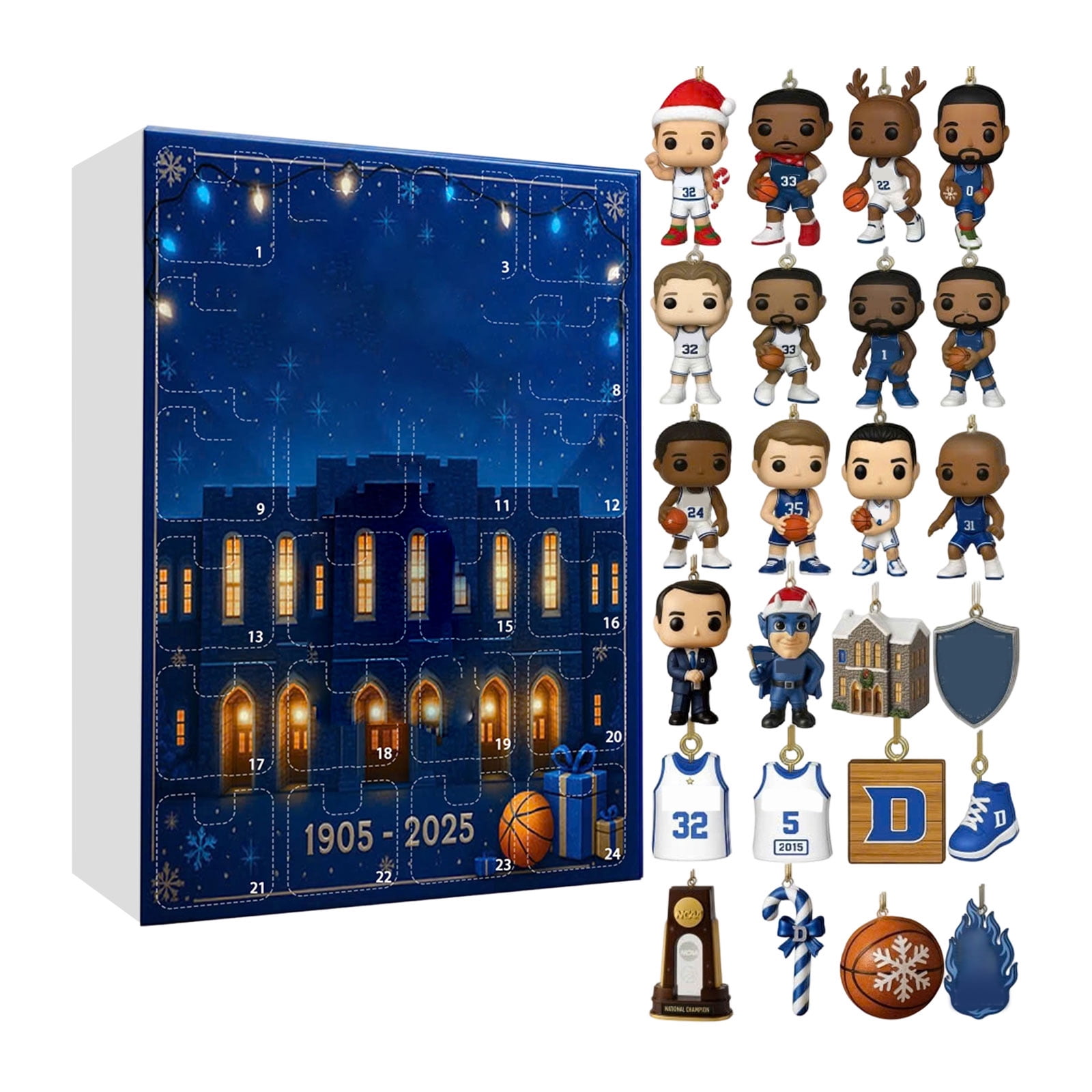 Duke Blue Devils NCAA Advent Calendar 2025, 24 Days Basketball Team ...