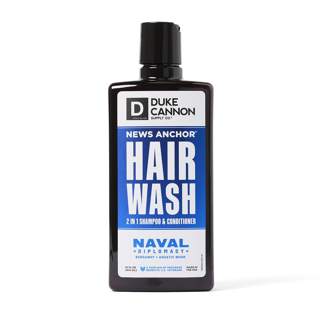 Duke Cannon 2-in-1 Shampoo and Conditioner Hair Wash, Naval Diplomacy ...