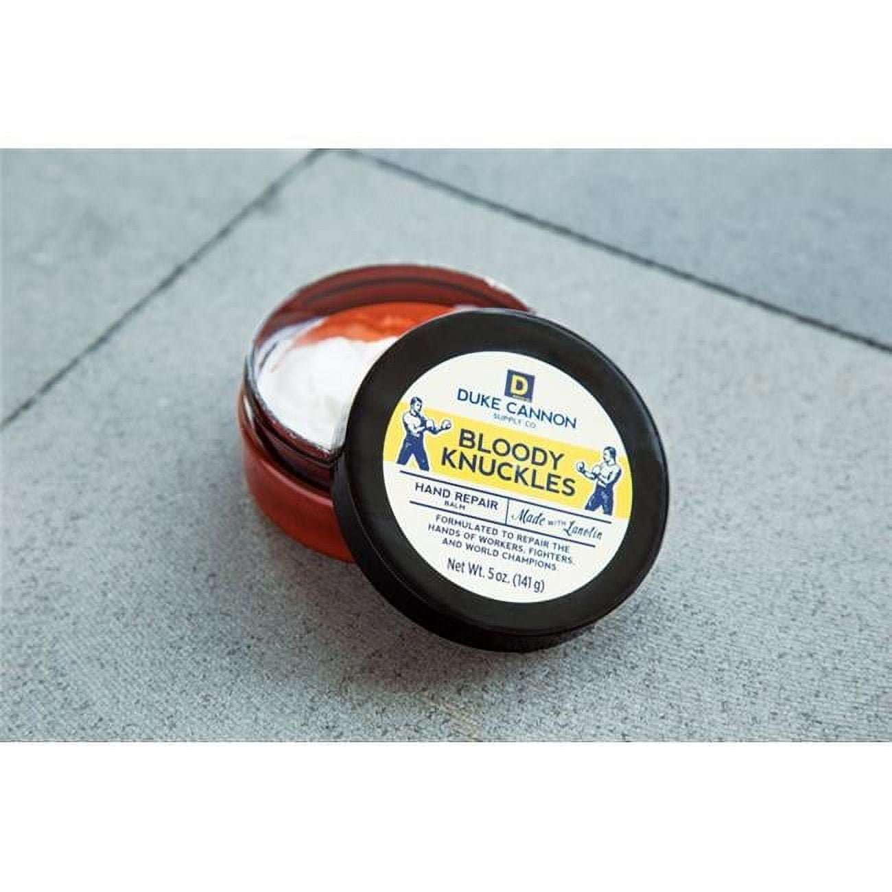Duke Cannon Bloody Knuckles Repair Balm, 5 oz Unscented Hand Cream ...