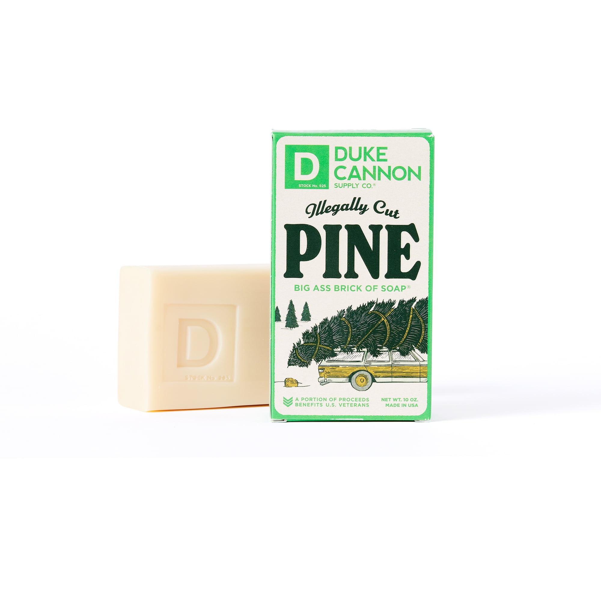 Duke Cannon Bar Soap - Illegally Cut Pine Scent for Holiday Bath and ...