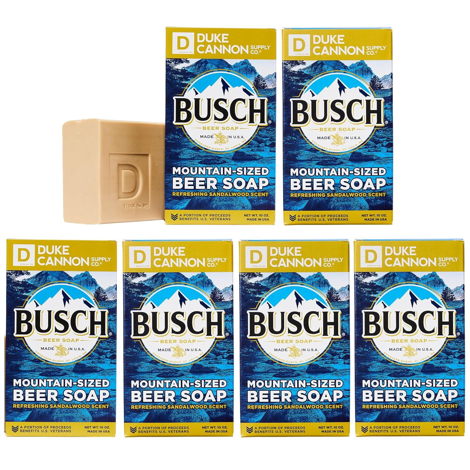 Duke Cannon Busch Beer Soap For Men - Refreshing Clean Sandalwood Scent ...