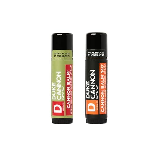 Duke Cannon Cannon Lip Balm 140° & Tactical Lip Protectant Bundle - SPF ...