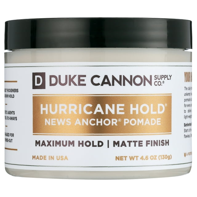 Duke Cannon News Anchor Thickening Pomade, Hurricane Hold for All Hair ...