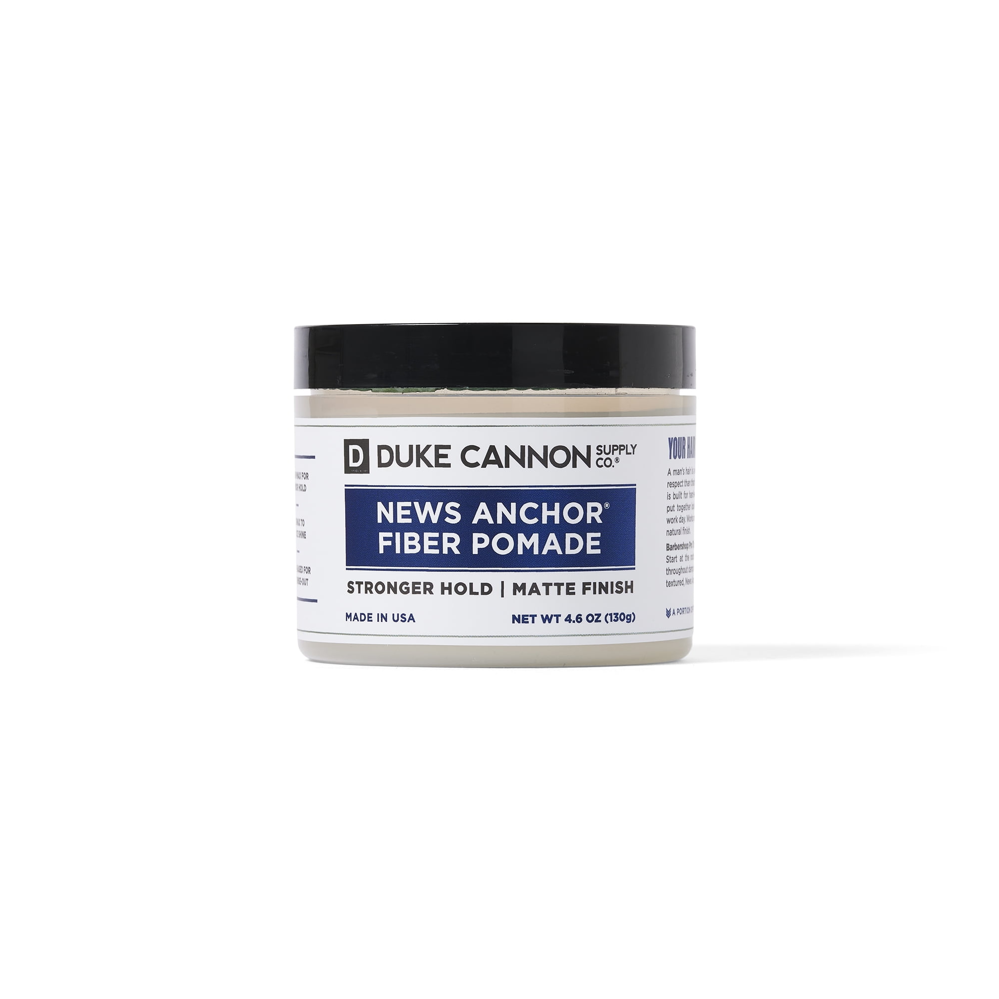 Duke Cannon Anchor Fiber Pomade, 4.6oz, Sustainably Sourced - Walmart.com