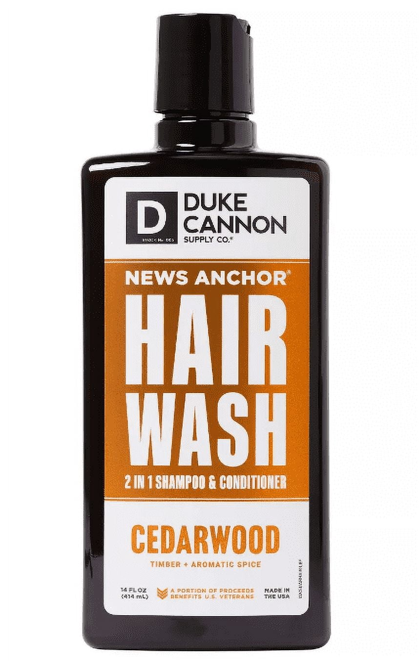 Duke Cannon Supply Co. New Anchor Hair Wash Cedarwood 2-in-1 Hair Wash ...