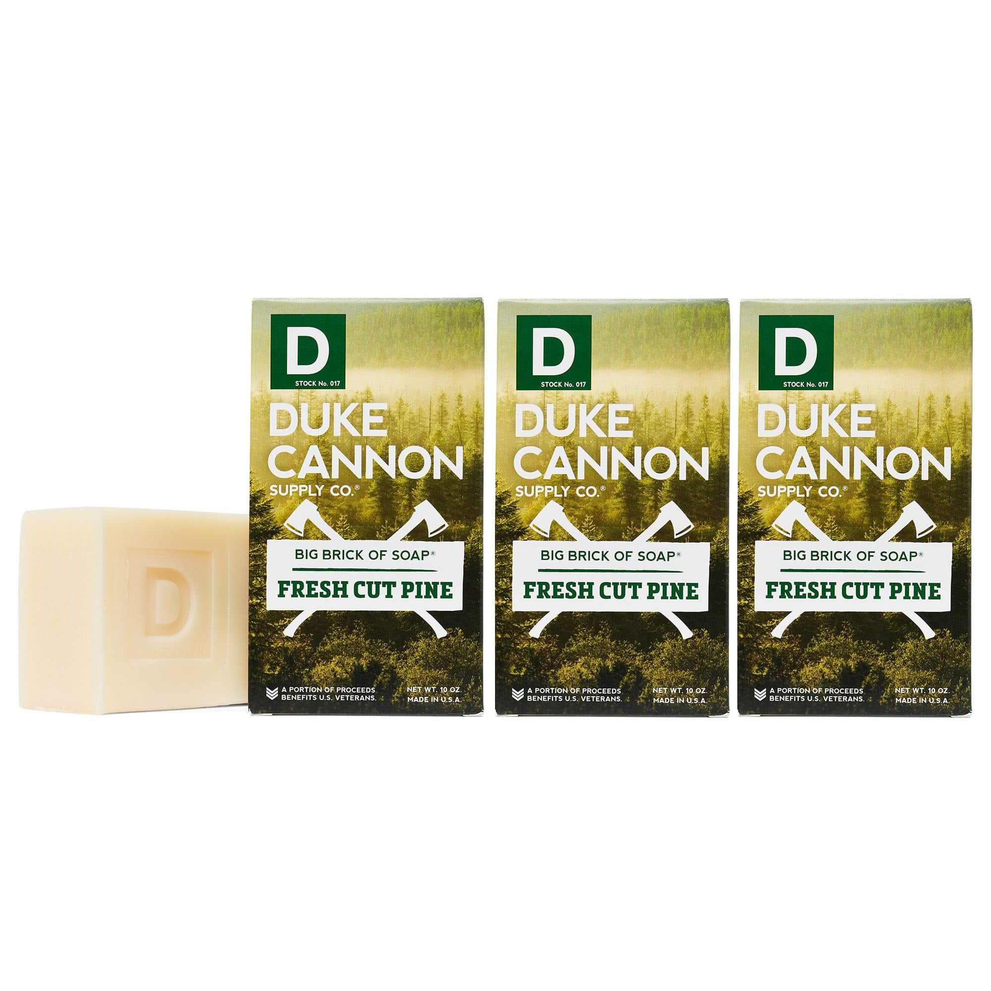 Duke Cannon Supply Co. SBF3 Big Brick of Soap for Men Fresh Cut Pine ...